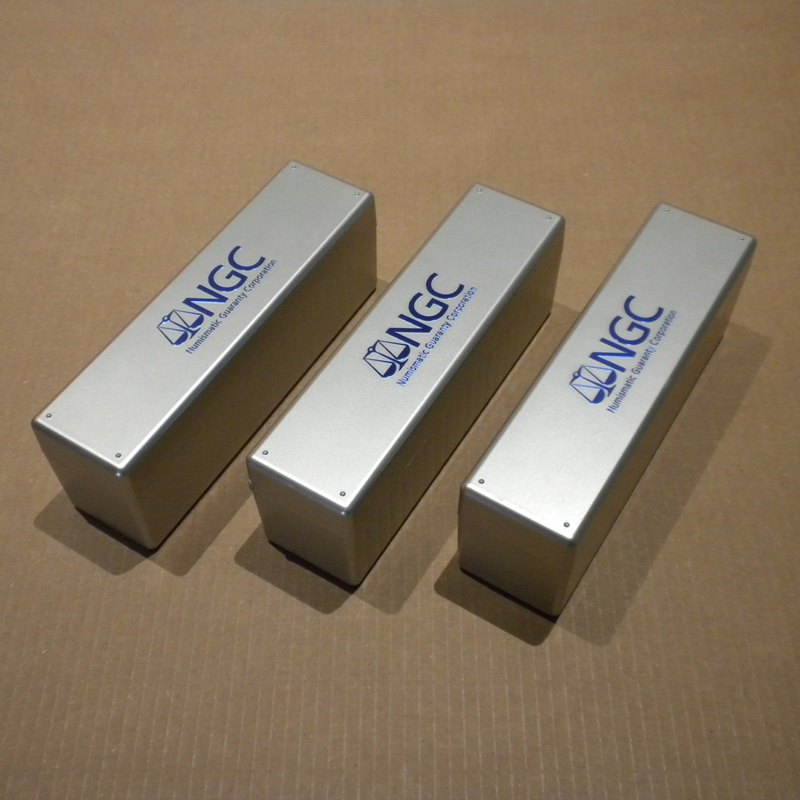 EScottCoins.com - Solid Silver color NGC Certified Coin storage boxes